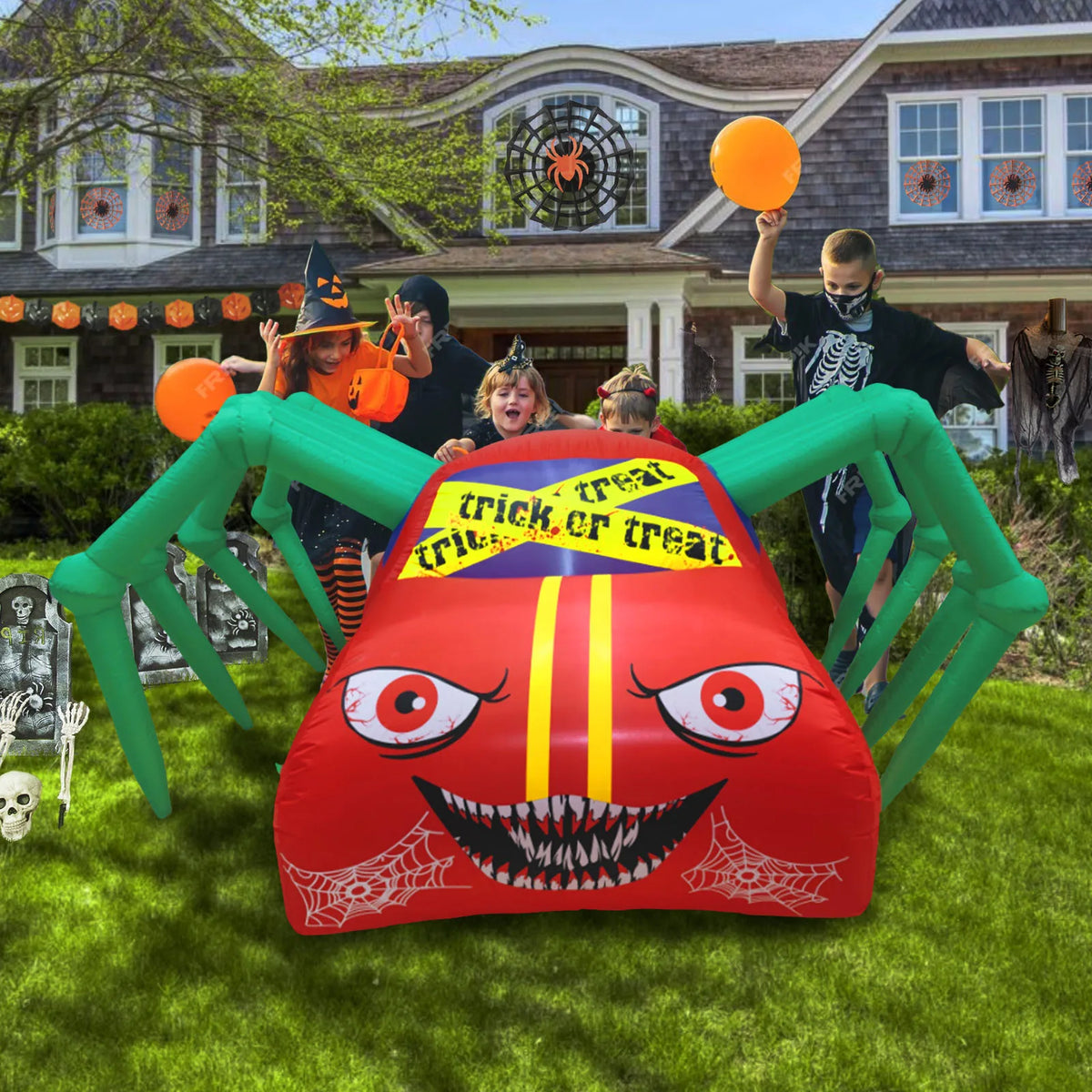 NNEOBA Giant Inflatable Spider Halloween Outdoor Decoration – NNE Living