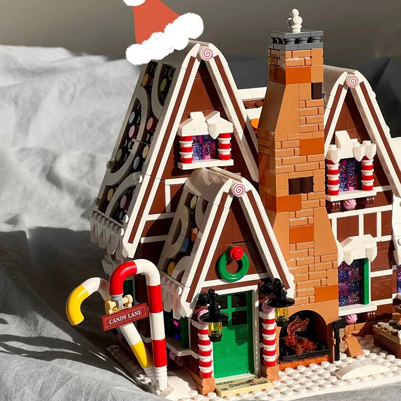 NNEOBA Santa Claus Gingerbread House Building Blocks – NNE Living