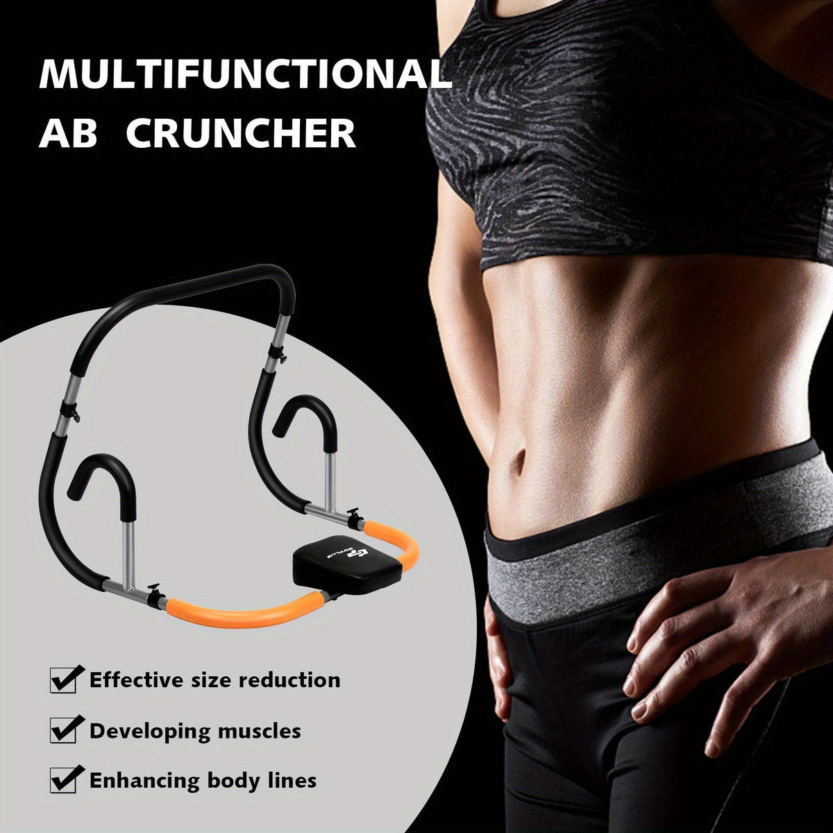 NNETM Portable Ab Cruncher Machine - Core Strength Workout Equipment(B ...