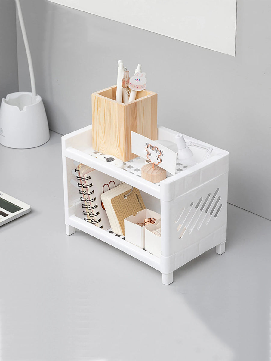 NNEOBA Double Layer Storage Rack for Desk Organization – NNE Living