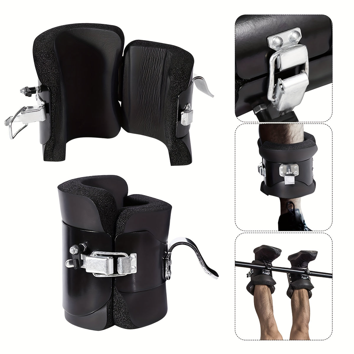 NNETM Solid Steel Frame Fitness Gravity/Inversion Boots(Black) – NNE Living