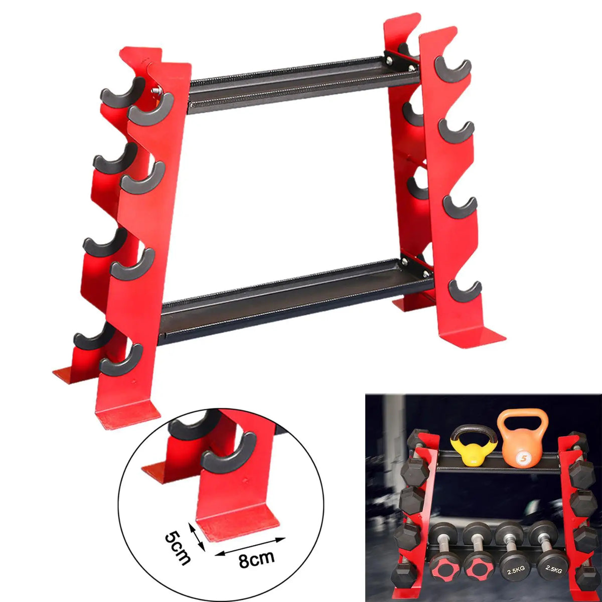 NNEOBA 4 Tier Dumbbell Rack for Home Gym – NNE Living