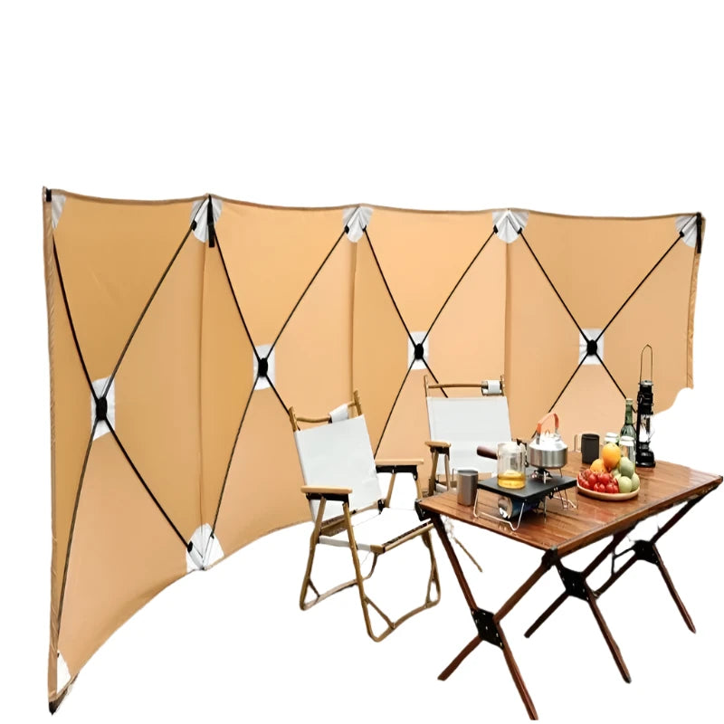 NNEOBA Camping Windscreen Tent Folding Windproof Shield (Khaki) – NNE ...