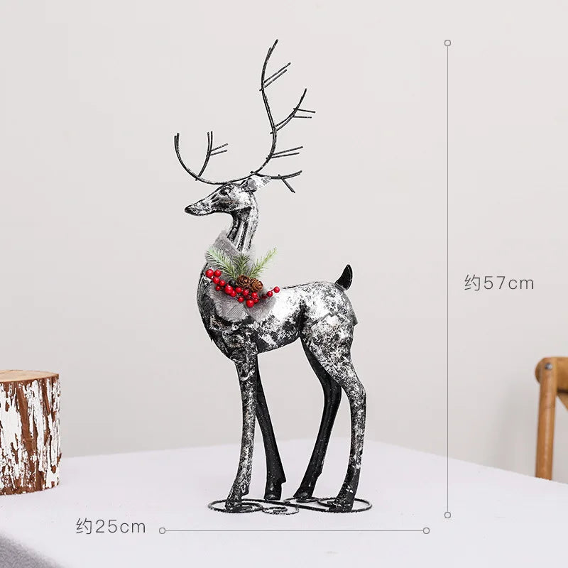 NNEOBA Wrought Iron Reindeer Christmas Ornament – NNE Living