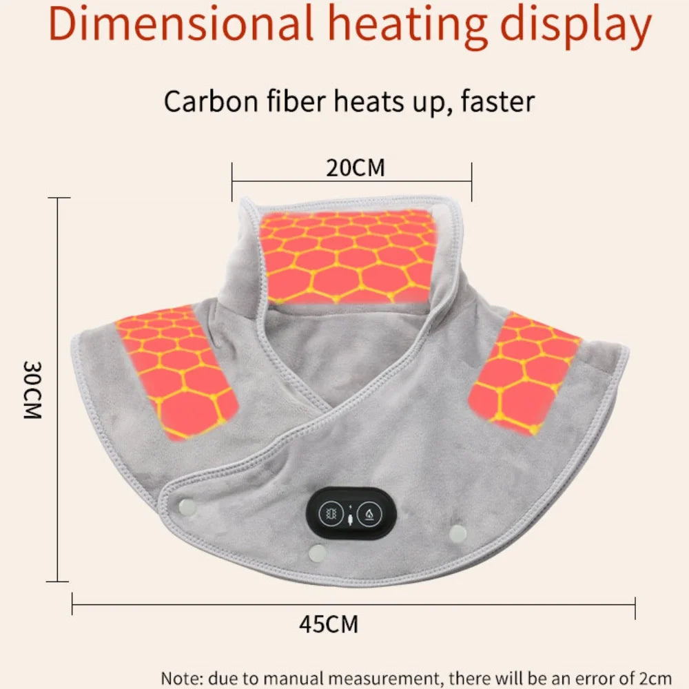 NNEOBA USB-Powered Heated Shoulder & Neck Wrap Grey – NNE Living