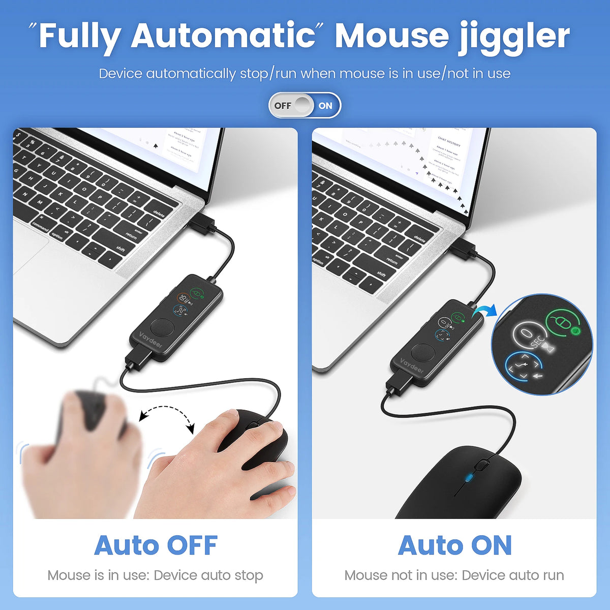 NNEOBA Fully Automatic USB Mouse Jiggler with HD Screen – NNE Living