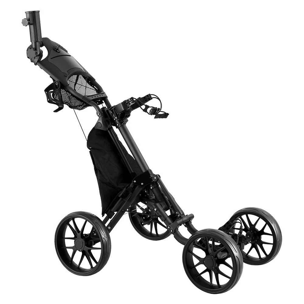 NNEDSZ Golf Buggy Foldable Trolley Golf Cart Wheels Umbrella Bottle Ho ...