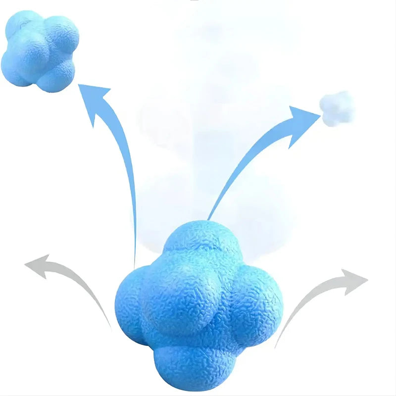 NNEOBA Hexagon Reaction Ball Agility & Reflex Training Tool Blue – NNE ...