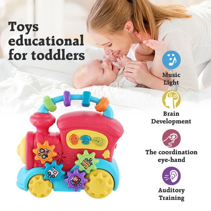 NNEOBA Kids Musical Train Toy for Toddlers with Lights and Sounds – NNE ...