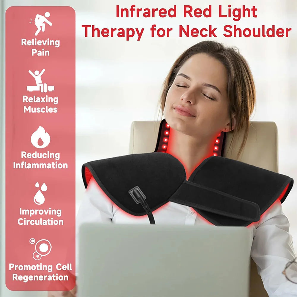 NNEOBA Red Infrared Light Therapy Shoulder Wrap Black – NNE Living