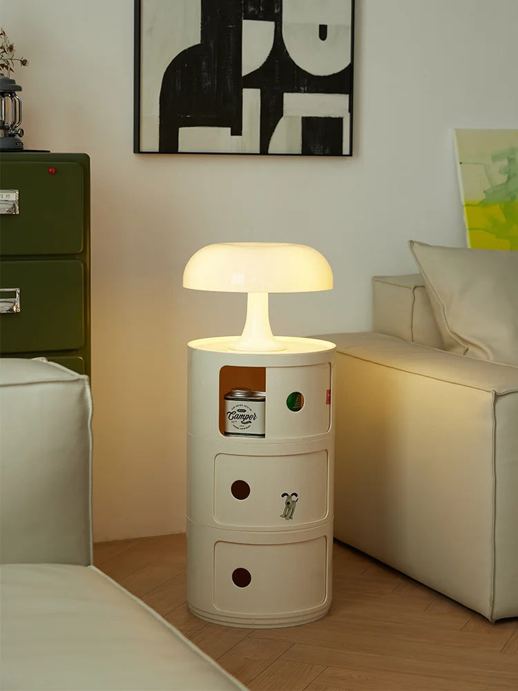 NNEOBA Round Bedside Table - Plastic Bedside – NNE Living