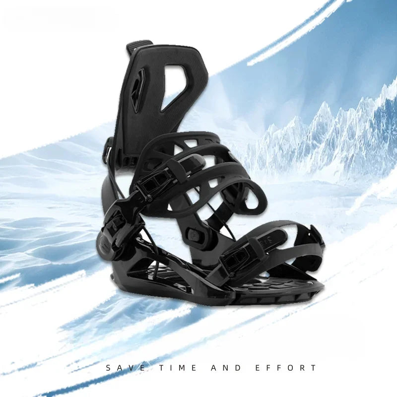 NNEOBA 2025 Adjustable Snowboard Bindings with Quick Release Buckle ...