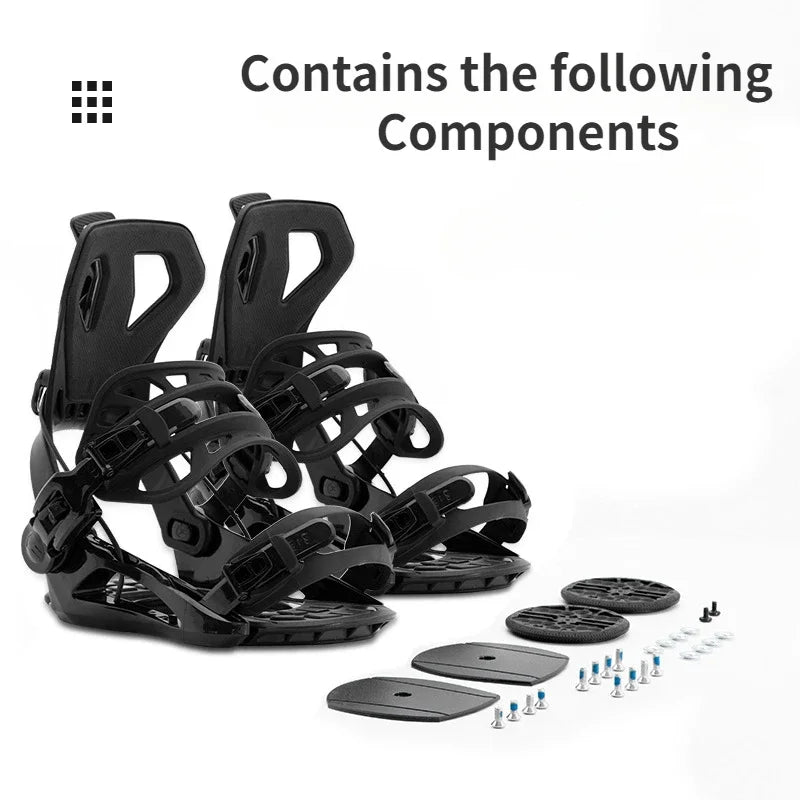 NNEOBA 2025 Adjustable Snowboard Bindings with Quick Release Buckle ...