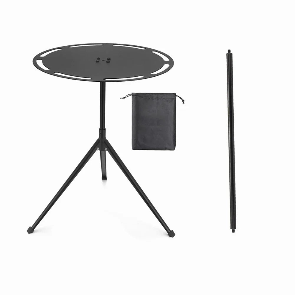NNEOBA Round Camping Table with Telescopic Fishing Light Pole – NNE Living
