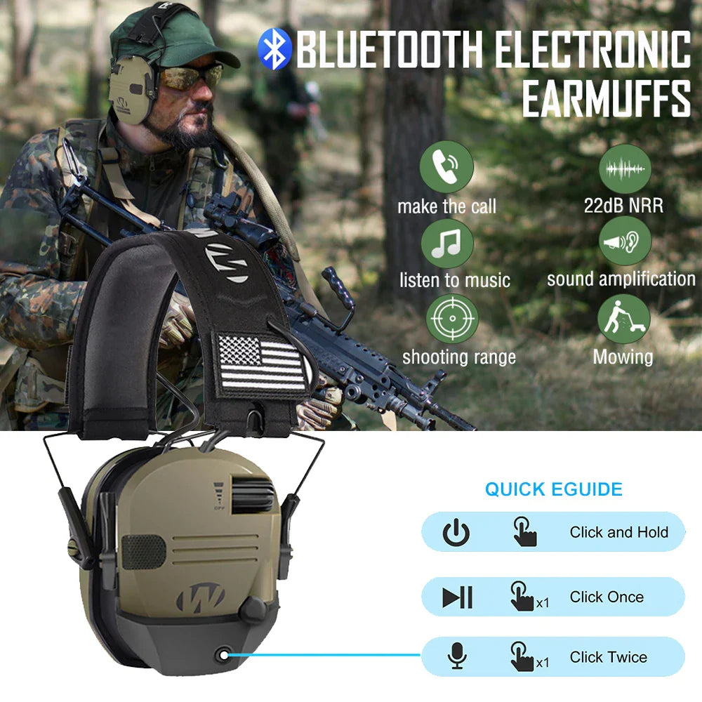 NNEOBA Bluetooth 5.1 Anti-Noise Tactical Shooting Headset – NNE Living