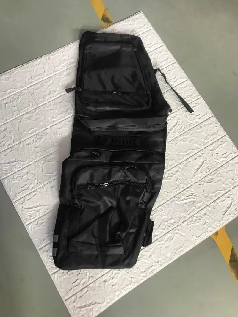 NNEOBA 25L Canvas Carrier Bag Rear Rack Trunk Bike Luggage Back Seat ...