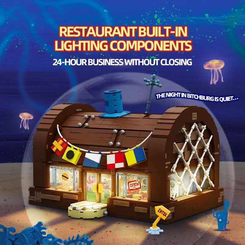 NNEOBA Spongebob Krusty Krab Building Blocks Toy Set – NNE Living