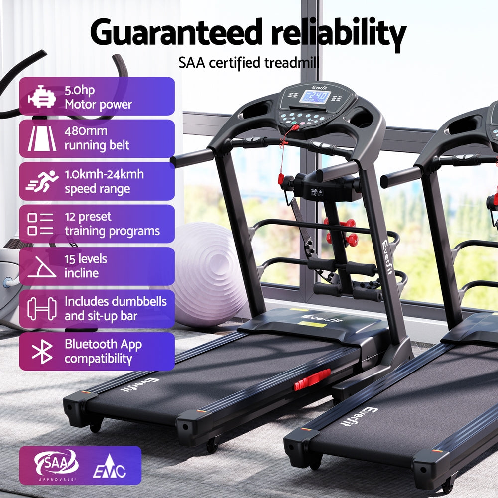 NNEDSZ Treadmill Electric Home Gym Fitness Exercise Machine w/ Massage ...