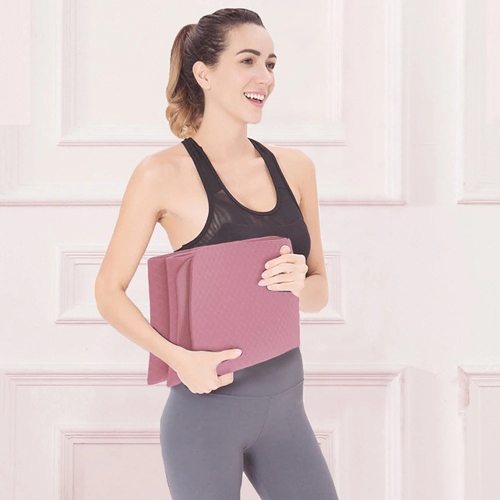 NNETM TPE Pilates Reformer Mat Soft Foldable Shock-Absorbing for Home ...