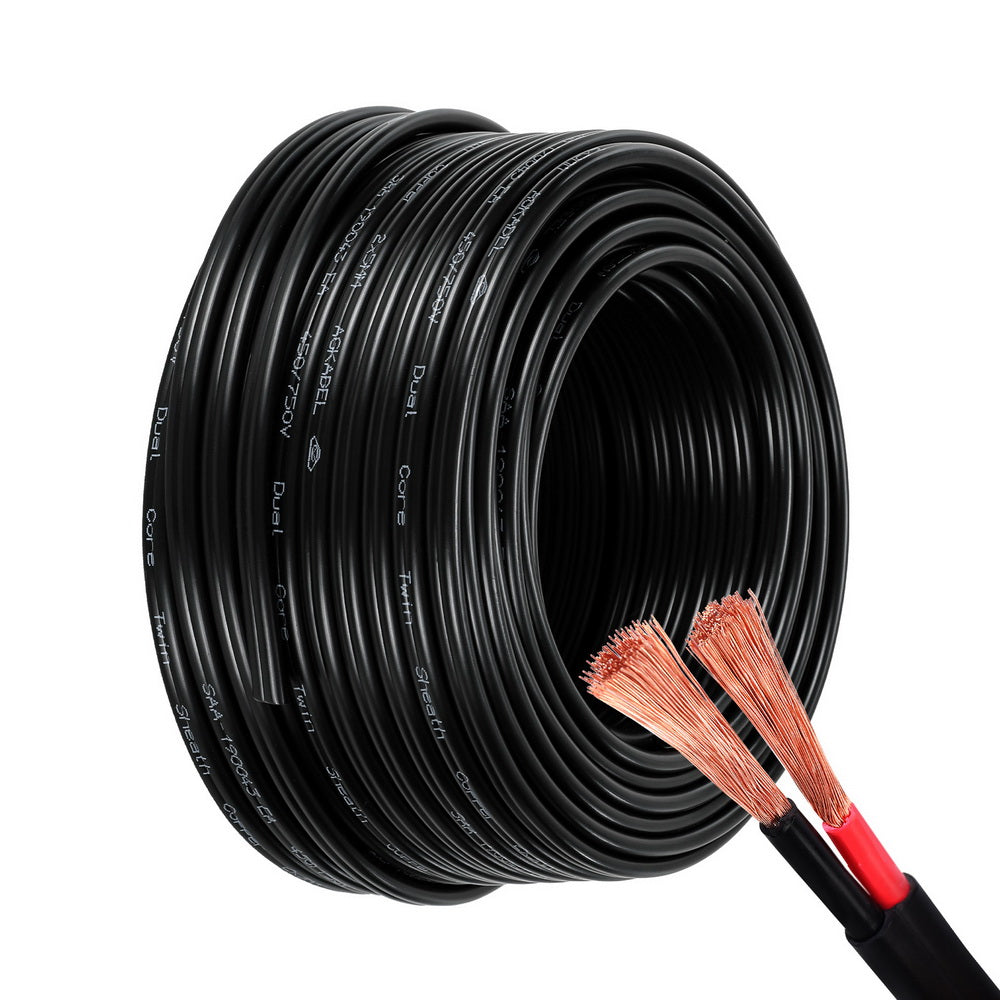 NNEDSZ 5MM 30M Twin Core Wire Electrical Cable Extension Car 450V 2 Sh ...