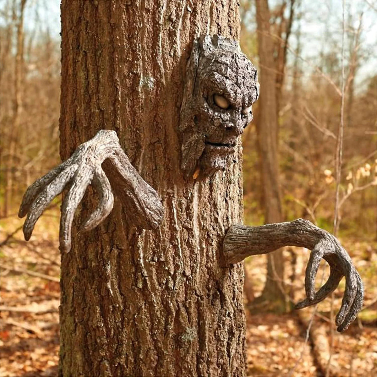 NNEOBA Halloween Tree Demon Face Garden Statue – NNE Living