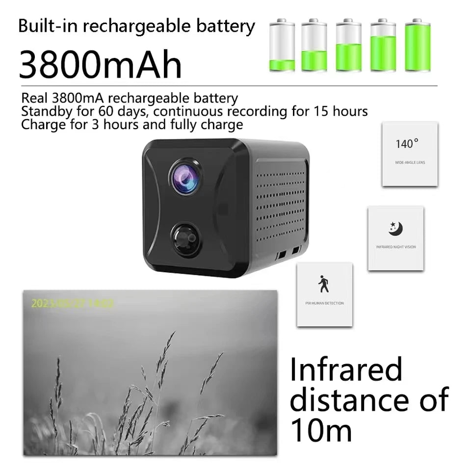 NNEOBA Mini 4G Security Camera WiFi Ultra HD CCTV – NNE Living