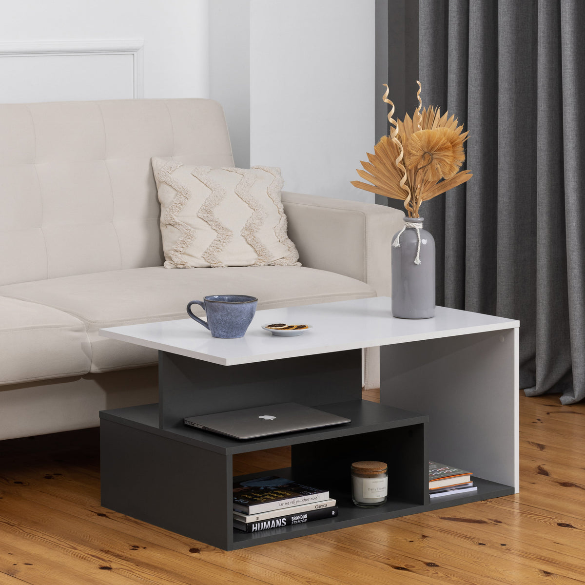 NNEDSZ VIENNA COFFEE TABLE - OAK/GHITE – NNE Living