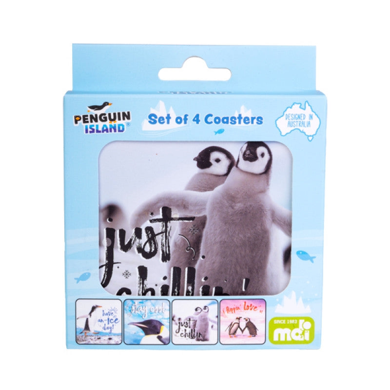 NNEDSZ Penguin Coasters Set – NNE Living