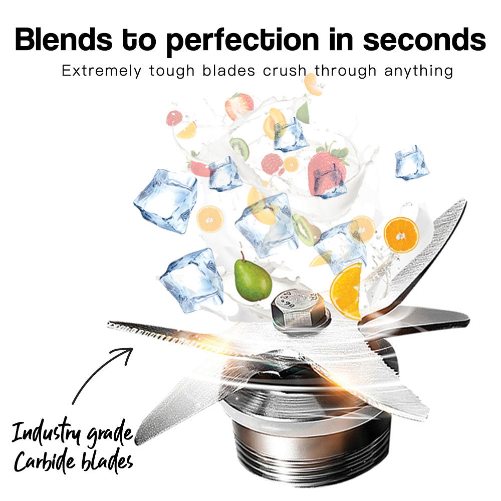 POLYCOOL Commercial Blender Quiet Enclosed Processor Smoothie Mixer Fr ...