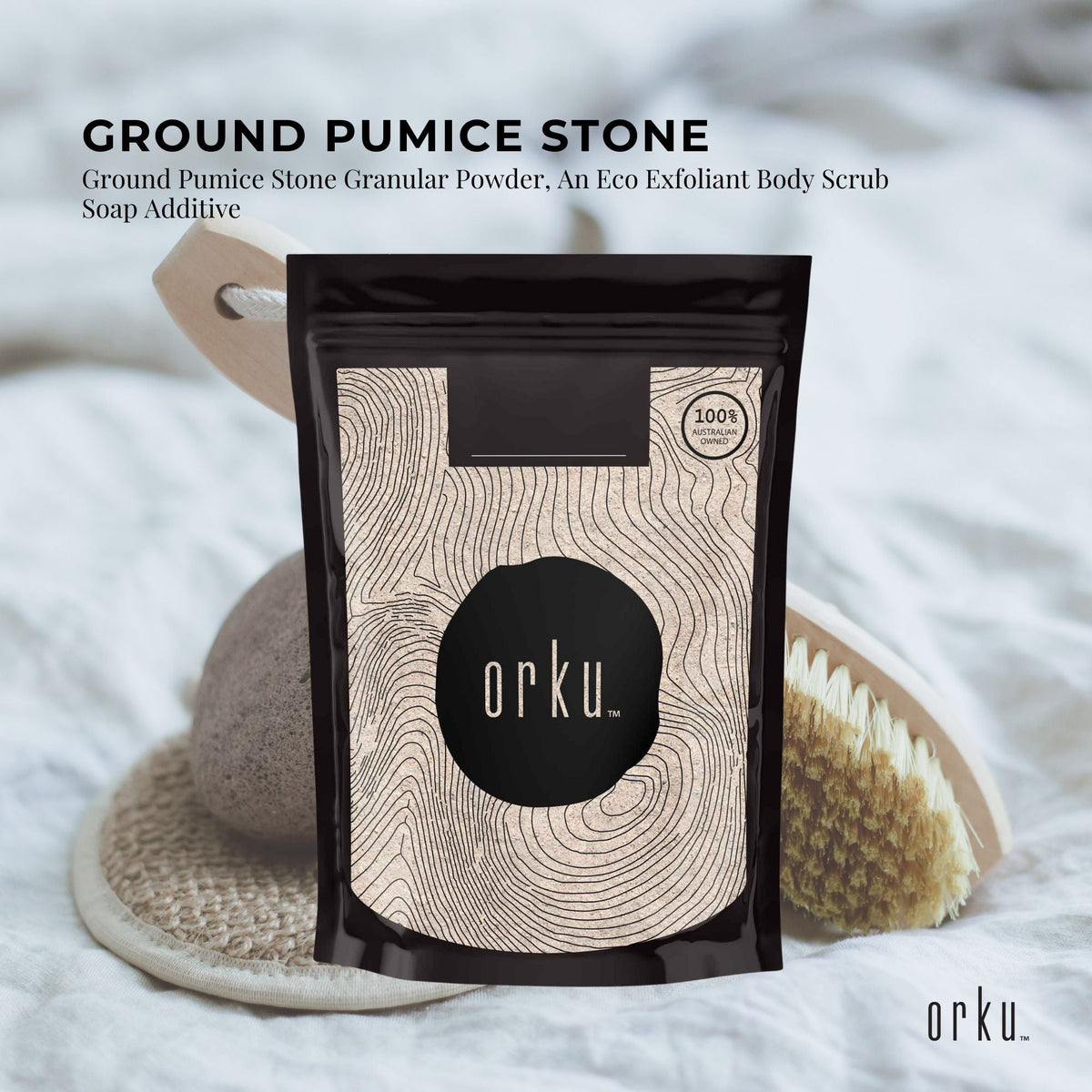 NNEDSZ 2Kg Ground Pumice Stone Granular Powder Eco Exfoliant Body Scru ...