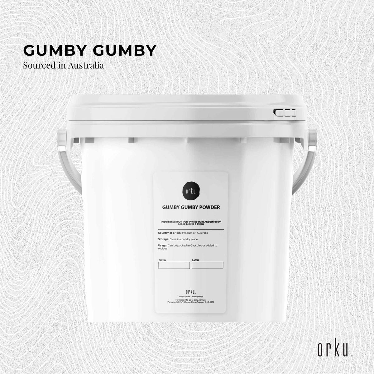 NNEDSZ 3Kg Gumby Gumby Pure Powder Tub Gumbi Aboriginal Plant Pittospo ...