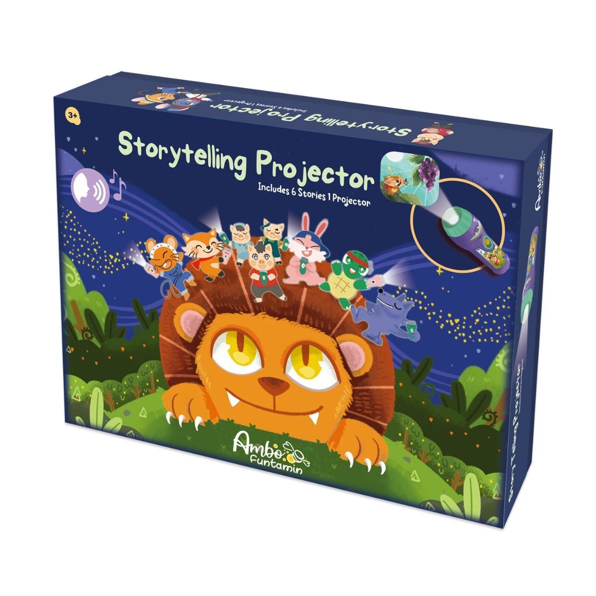 Storytelling Torch Projector 6 Stories Gift Set - Audio Kids Learning ...
