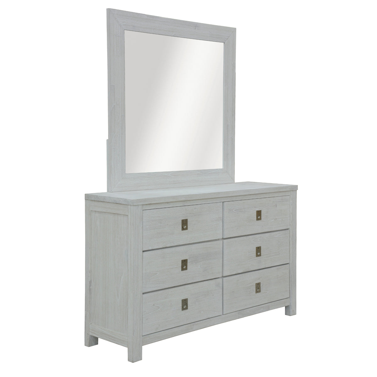 NNEDSZ Myer Dresser Mirror Vanity Dressing Table Solid Mindi Wood Fram ...