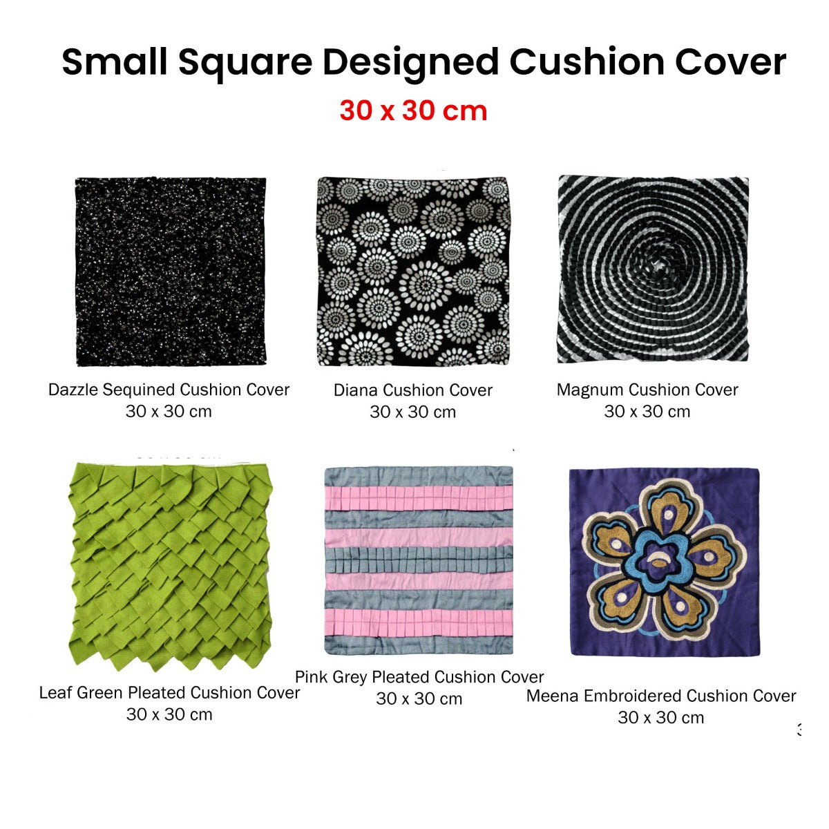 NNEDSZ Small Designed Square Cushion Cover 30 x 30 cm Dazzle – NNE Living
