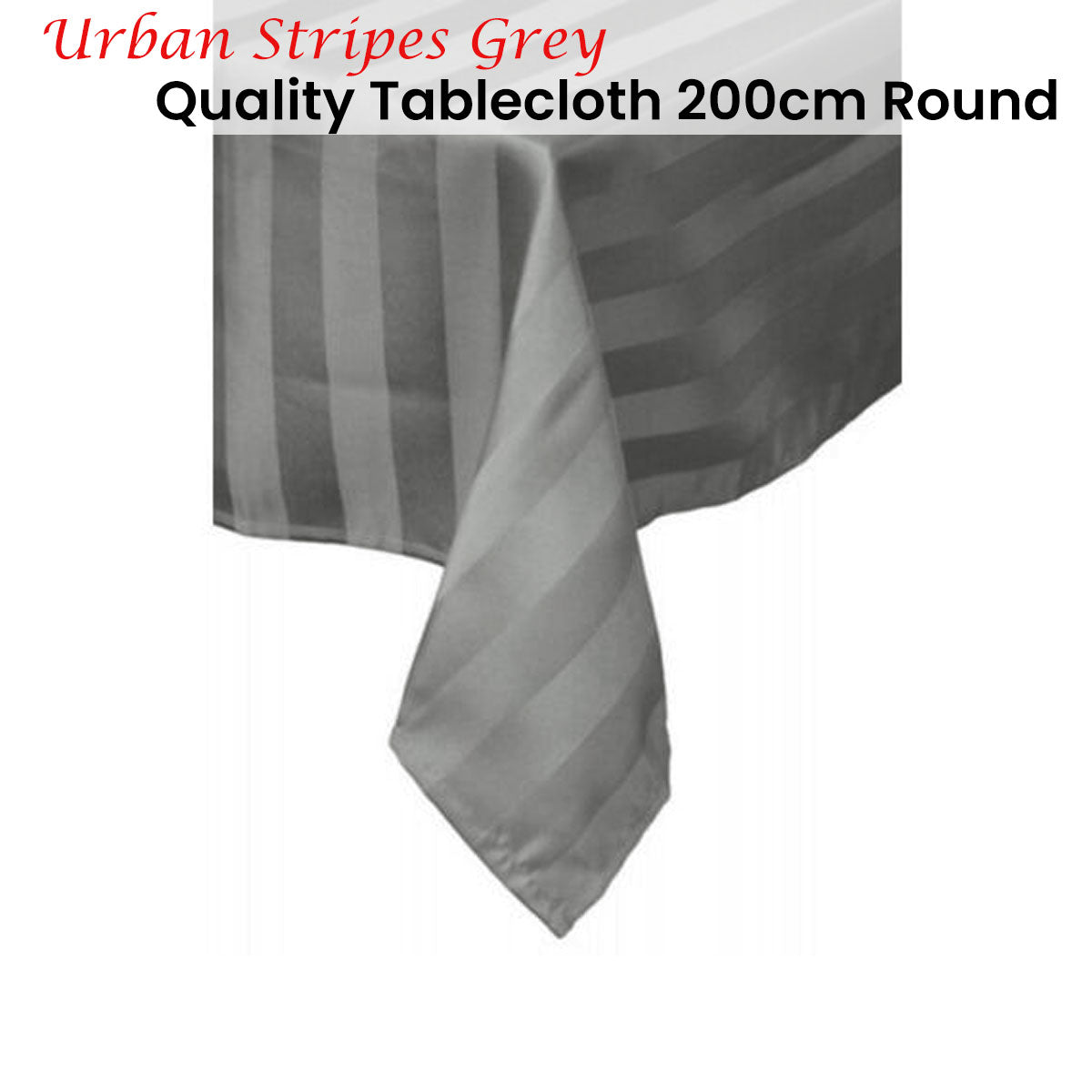 NNEDSZ Quality Urban Grey Tablecloth 200 cm Round – NNE Living