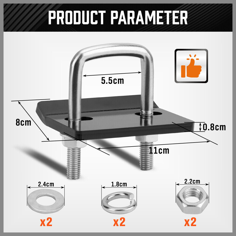 NNEDSZ Anti Rattle Tow Bar Hitch Tongue Stabilizer Tightener Bracket C ...