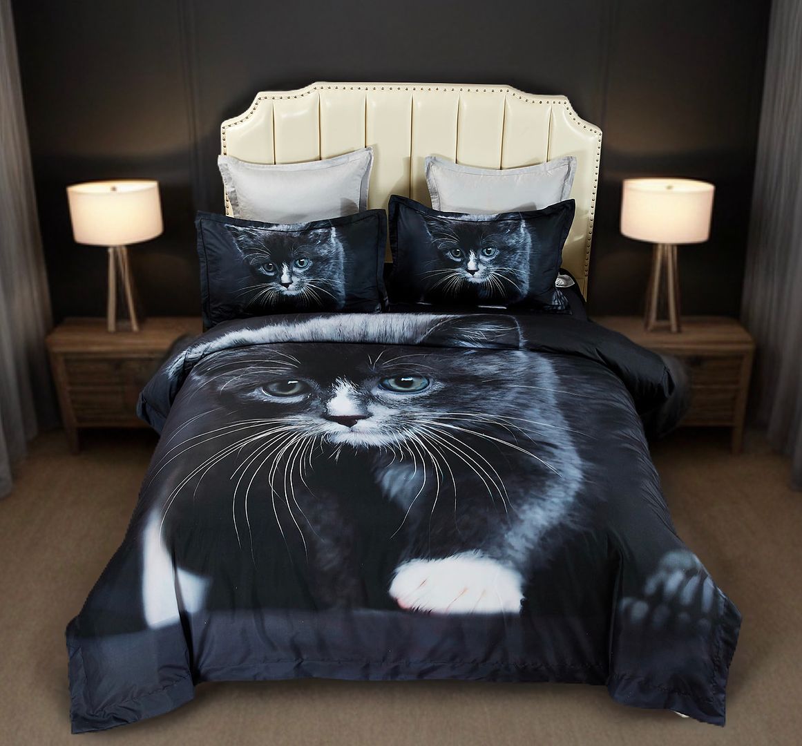 Cat Quilt Cover Set - Queen Size – NNE Living