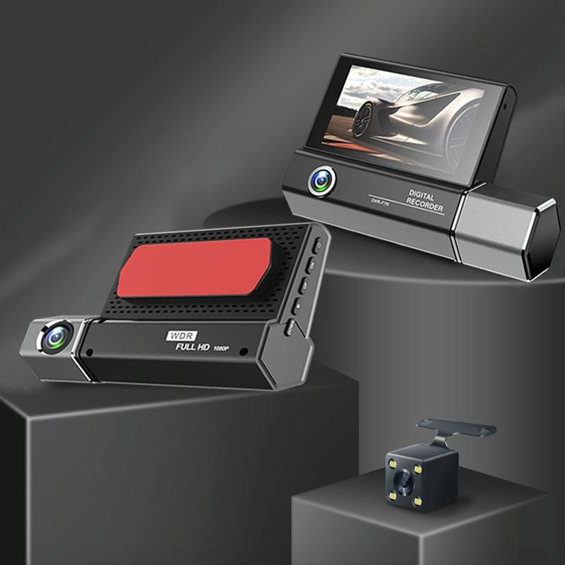 1080P Hd Multi-Language Driving Recorder With 3 Lenses – NNE Living