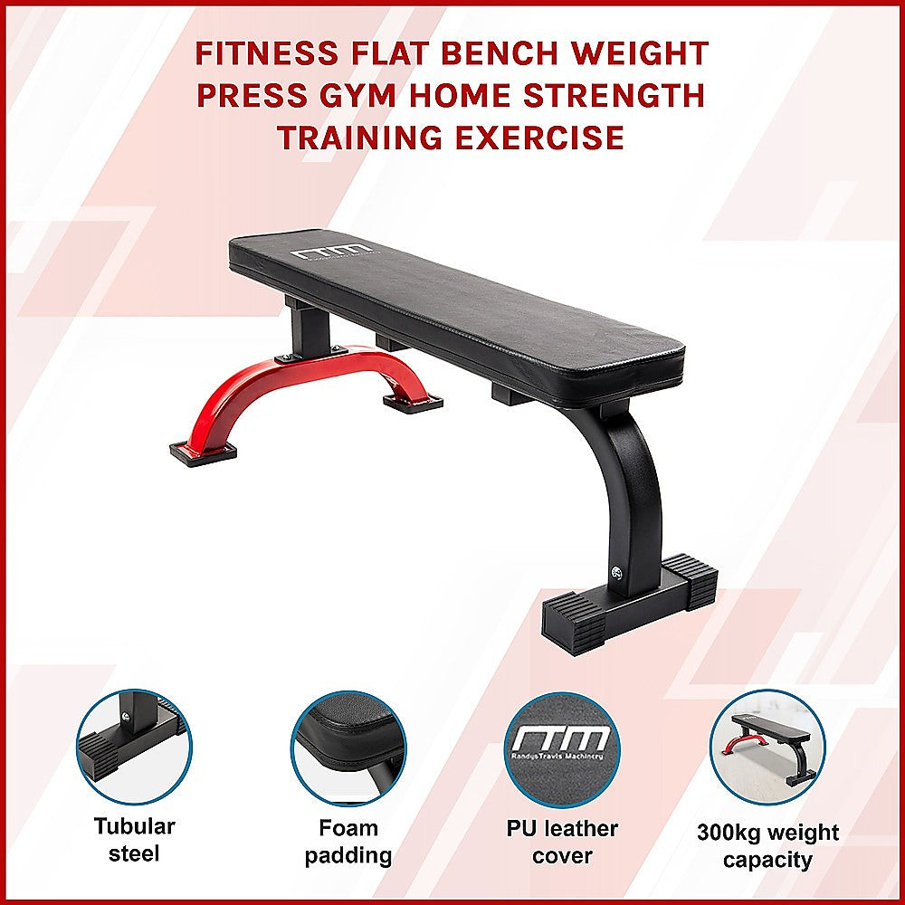 NNEDSZ Fitness Flat Bench Weight Press Gym Home Strength Training Exer ...