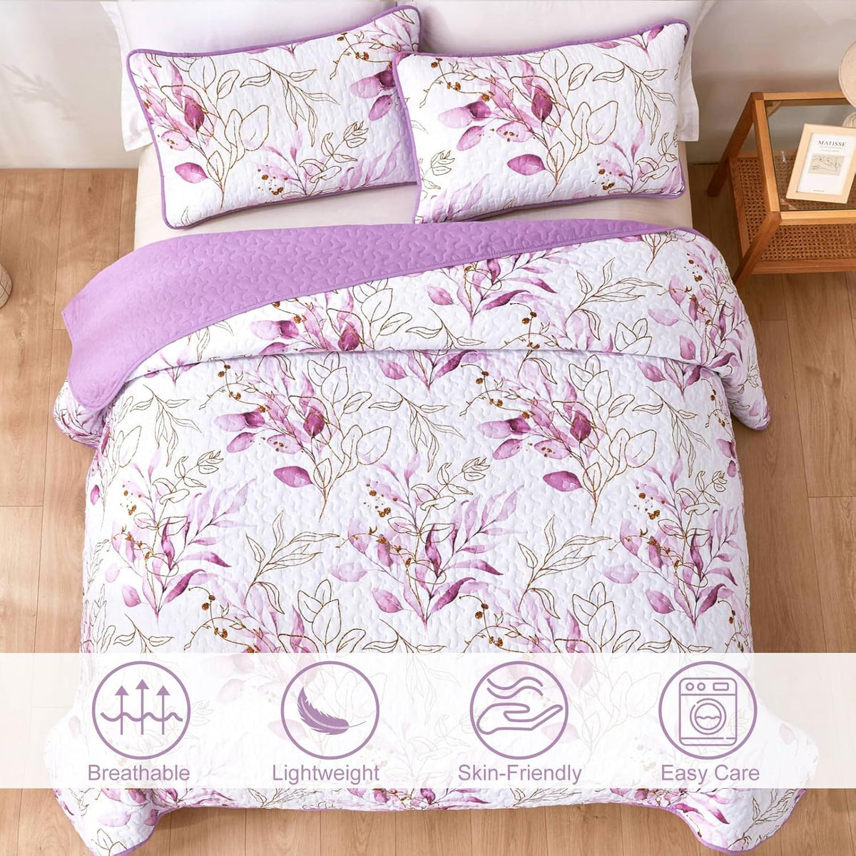 NNEDSZ Unique Quilted bedspread and pillowcovers set: Stand Out in Sty ...