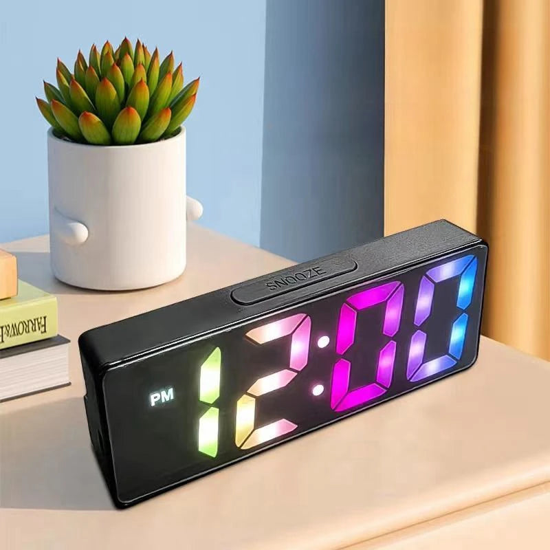 NNEOBA Voice Control Digital Alarm Clock – LED Display – NNE Living