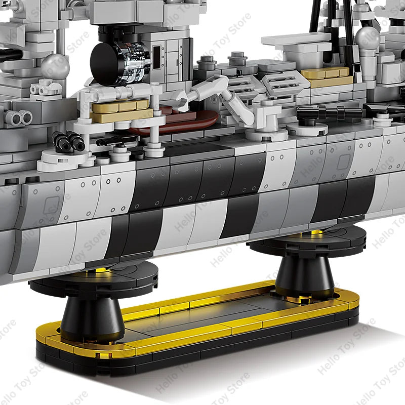 NNEOBA WW2 German Battleship Admiral Hipper Cruiser Model (1510PCS ...