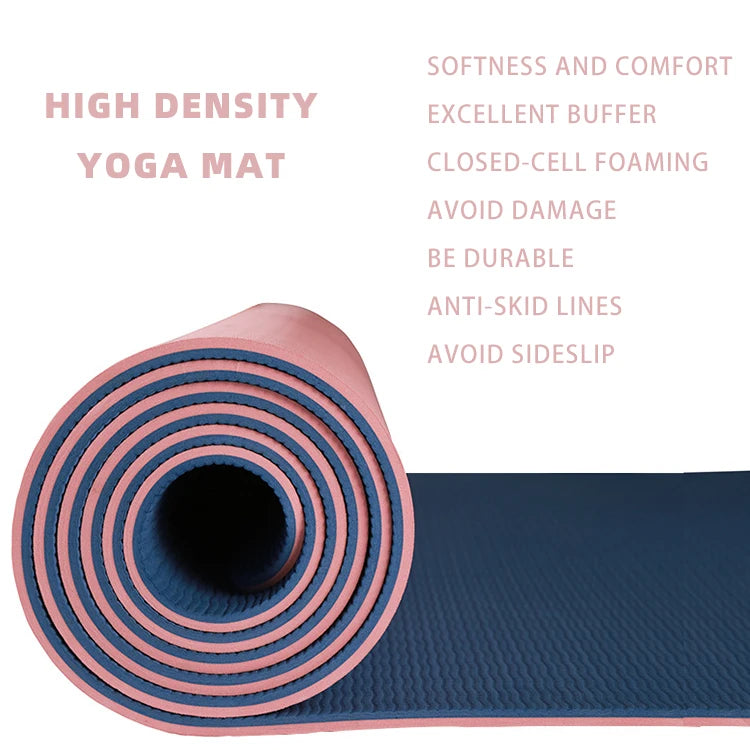 NNEOBA TPE Yoga Mat with Posture Lines & Strap – NNE Living