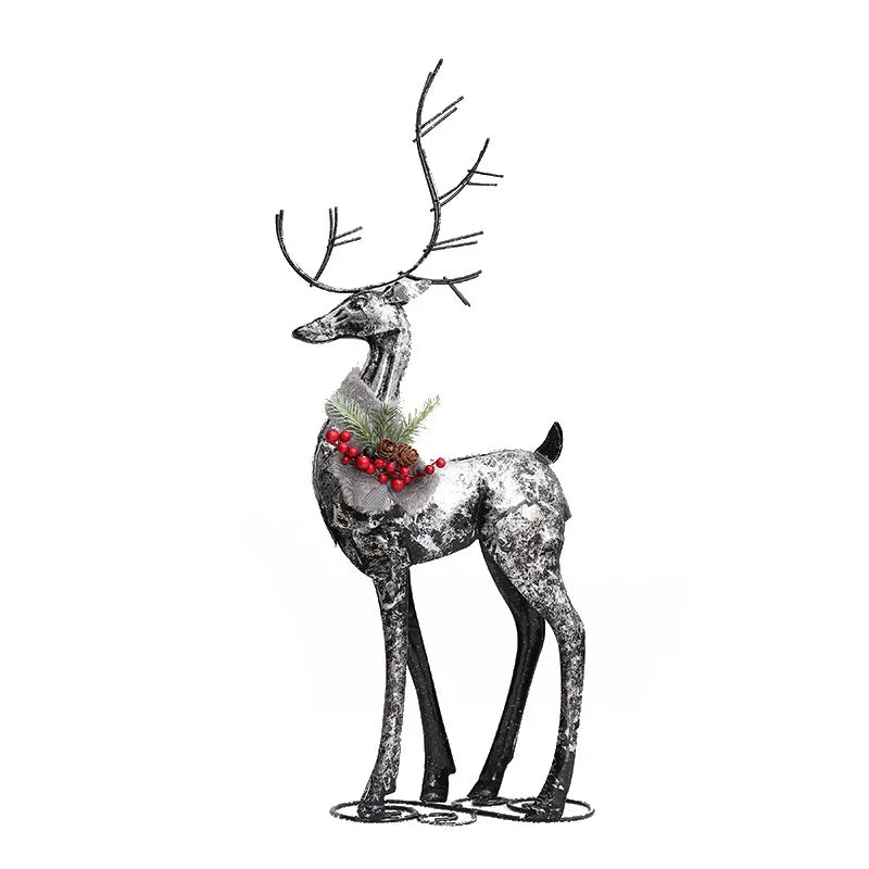 NNEOBA Wrought Iron Reindeer Christmas Ornament – NNE Living