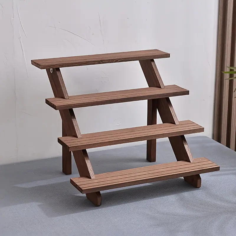 NNETM Bring nature indoors with this elegant natural wooden display ri ...