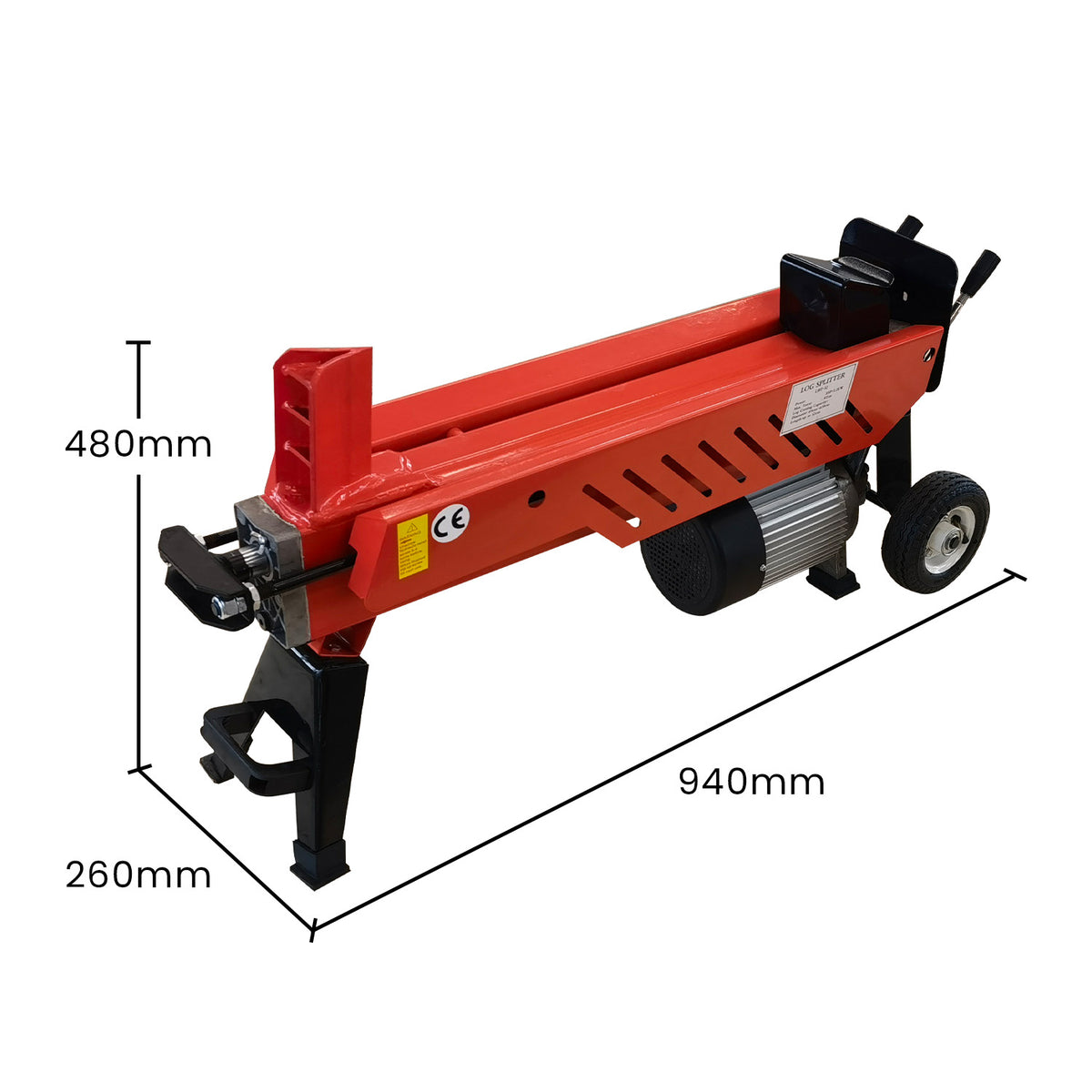 NNEDPE 8 Ton 2.2kW Heavy-Duty Electric Hydraulic Log Splitter – NNE Living