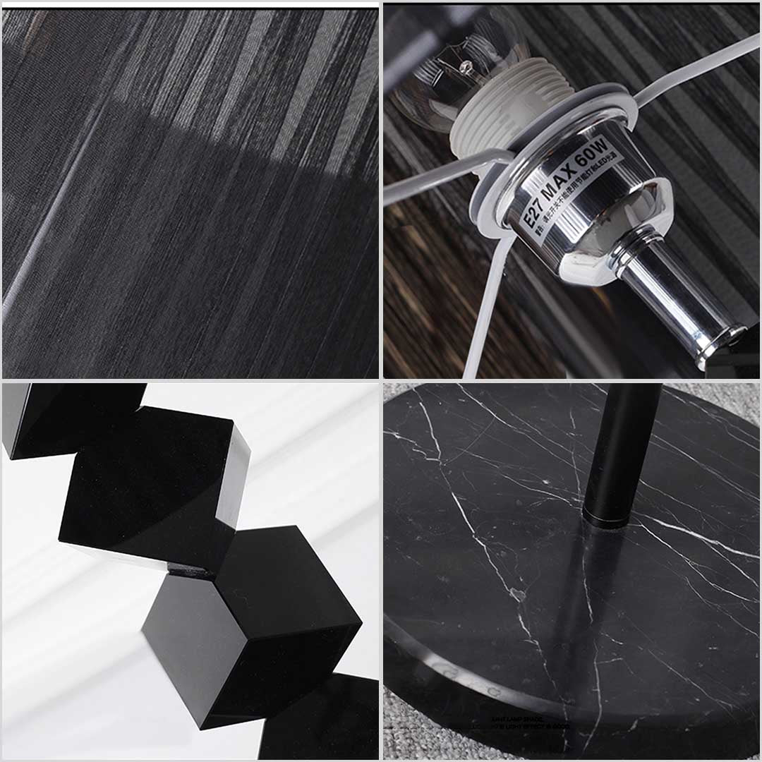 NNEAGS Floor Lamp Metal Base Standing Light with Dark Shade Tall Lamp ...