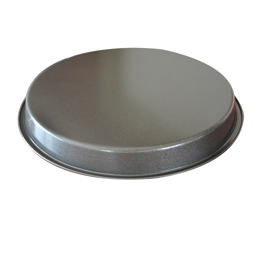 NNEAGS 7-inch Round Black Steel Non-stick Pizza Tray Oven Baking Plate ...