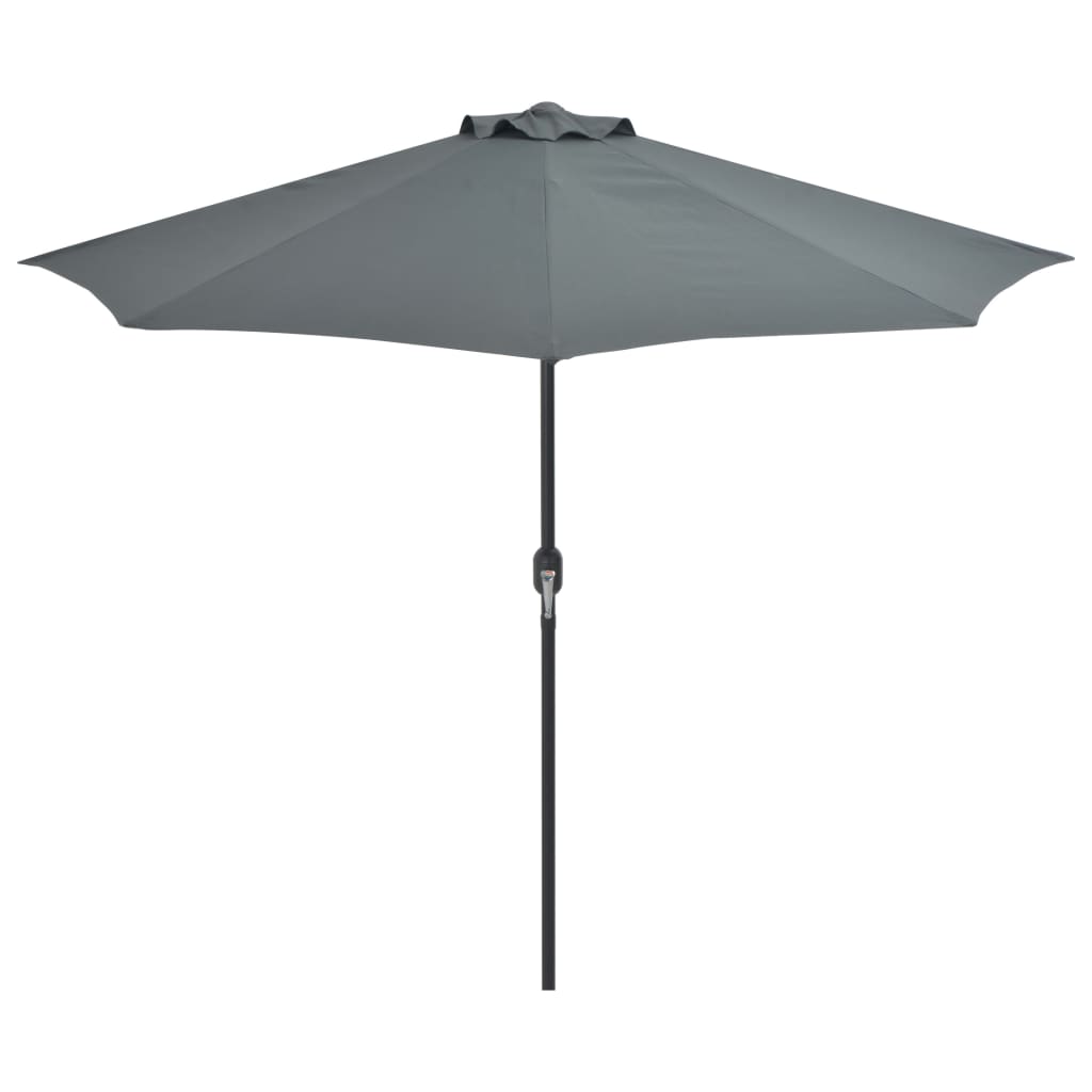 NNEVL Balcony Parasol with Aluminium Pole Anthracite 270x135 cm Half ...
