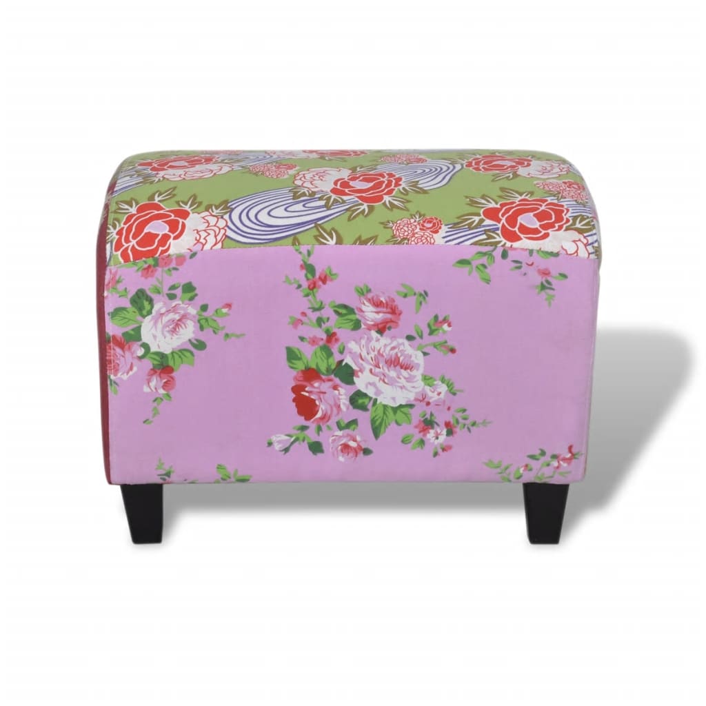 NNEVL Patchwork Foot Stool Floral Style – NNE Living